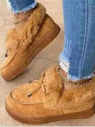 Bottes Décontracté Hiver Quotidien à Talon Plat Toit ouvert Noël ...